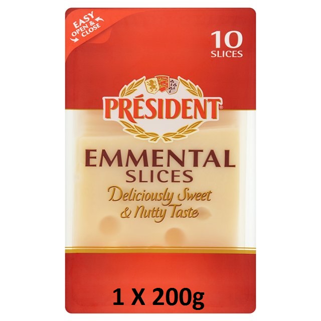 President Cheese - Emmental Slice 200g | CN Foods